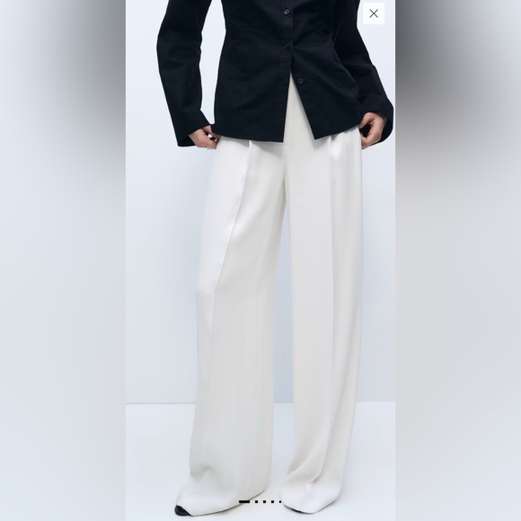 Mango | Pants & Jumpsuits | Mango Pleated Wide Leg Suit Trousers | Poshmark